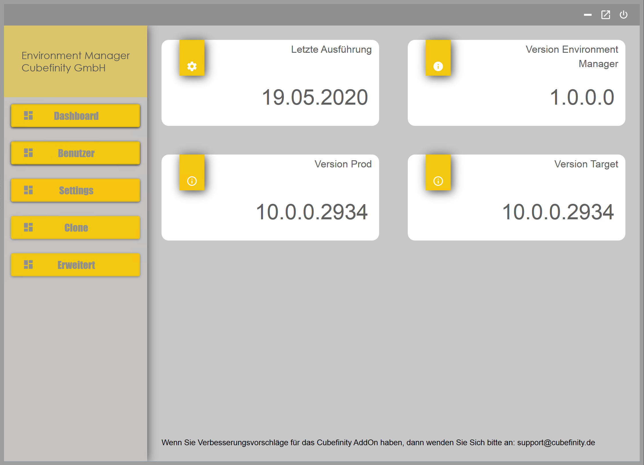 Cubefinity GmbH - Environment Manager | Matrix42 Marketplace