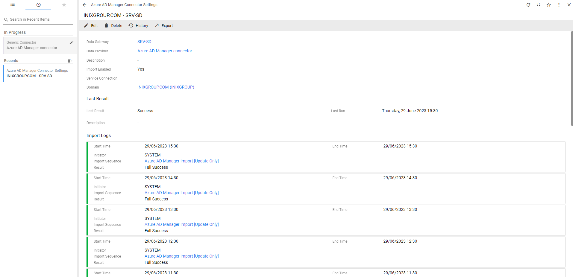 INIX Group Italia Srl - Azure AD Manager Connector | Matrix42 Marketplace