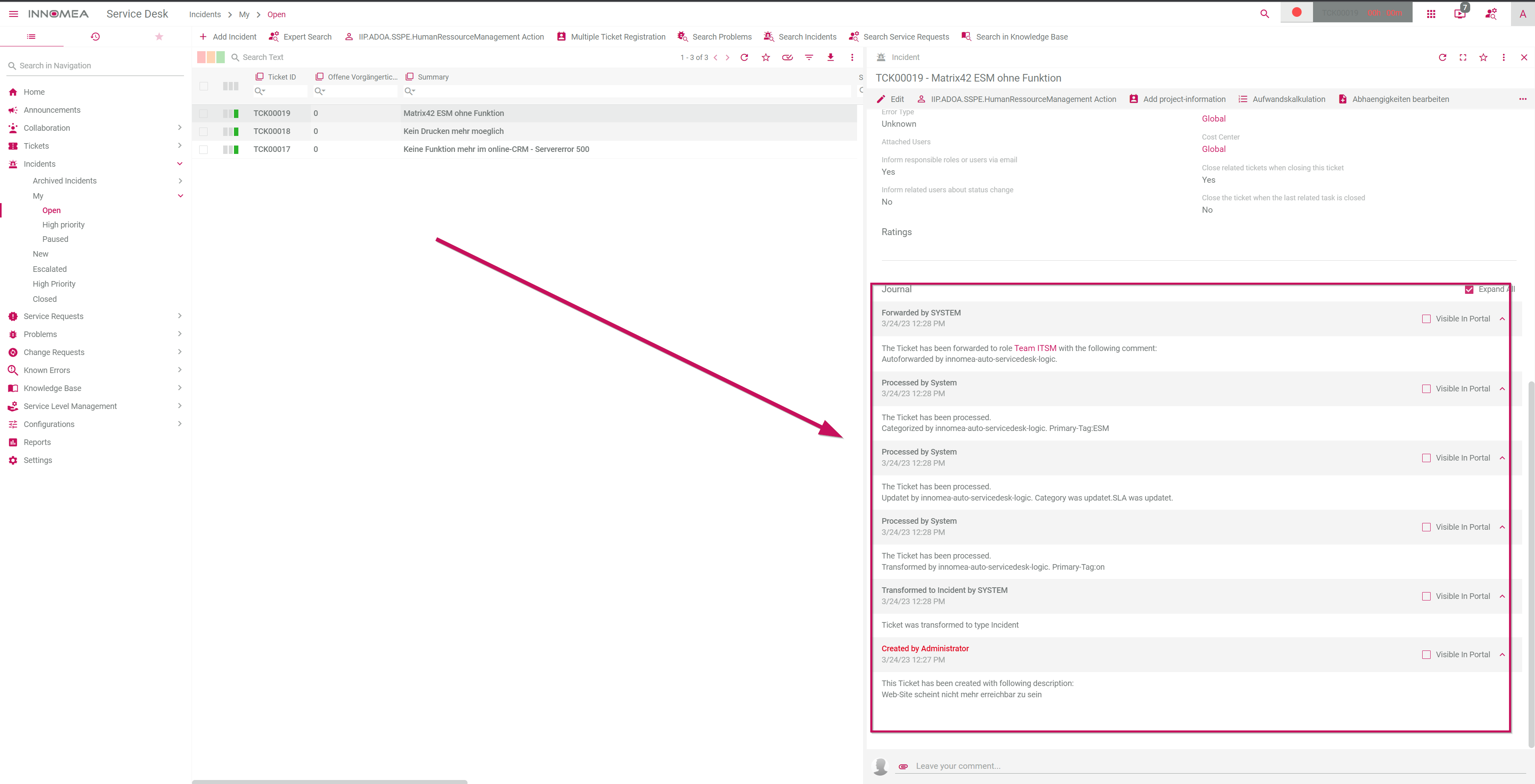 innomea Automatic ServiceDesk Dispatcher | Matrix42 Marketplace