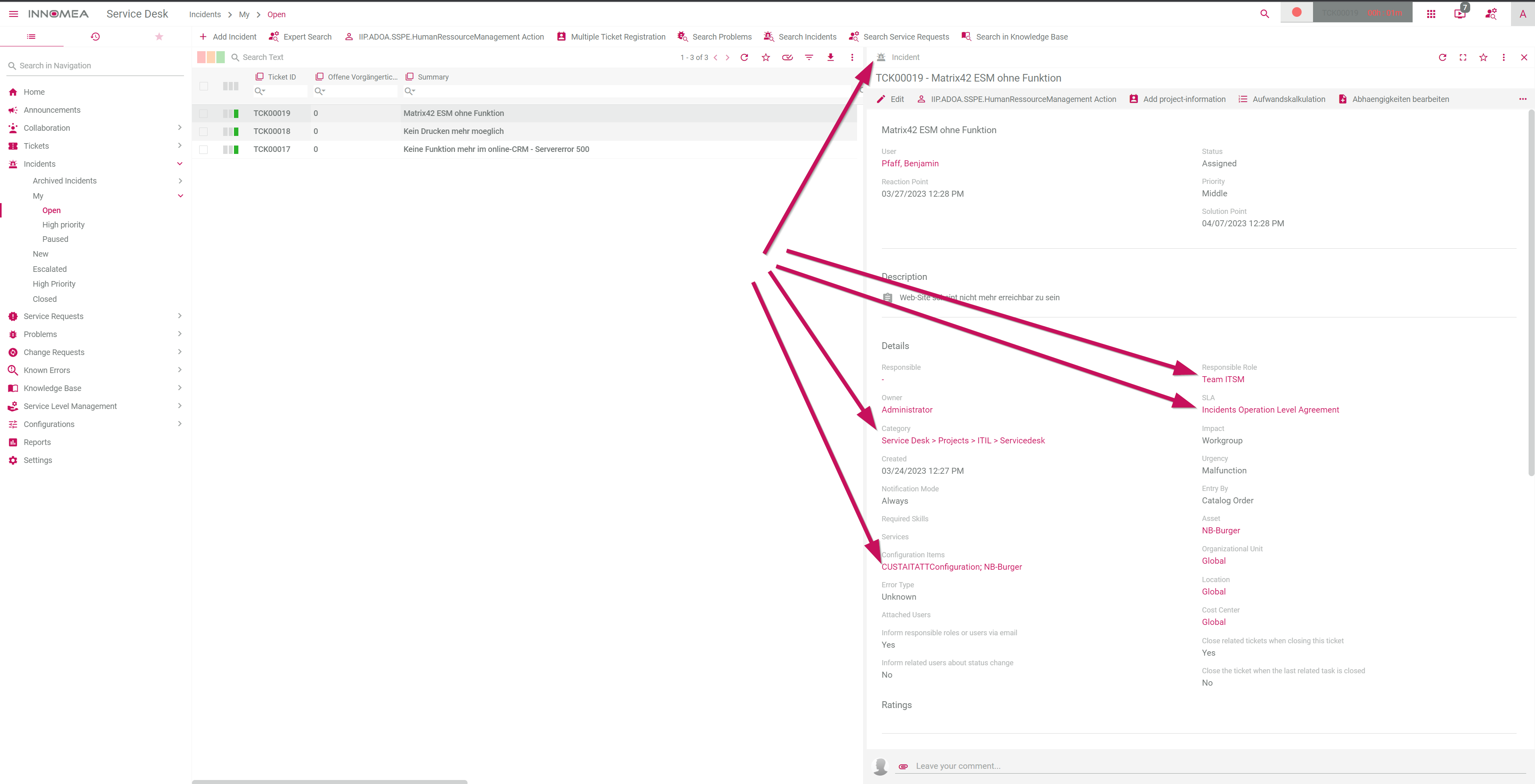innomea Automatic ServiceDesk Dispatcher | Matrix42 Marketplace